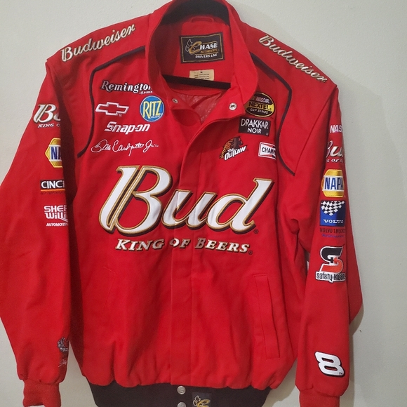 Budweiser | Jackets & Coats | Vintage Budweiser Racing Nascar Jacket ...